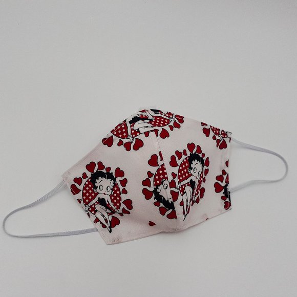AccentStyles | Accessories | Reusable Cotton Betty Boop Hearts Face ...